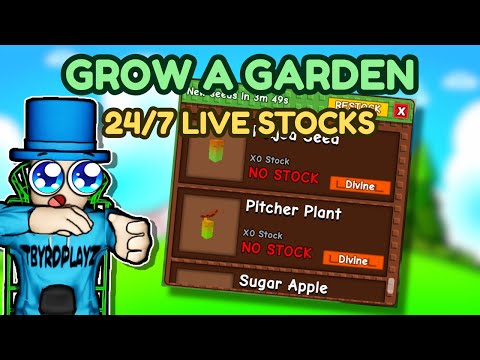 Live 🔴 | GROW A GARDEN STOCK, EGGS, WEATHER & COSMETICS! 24/7!