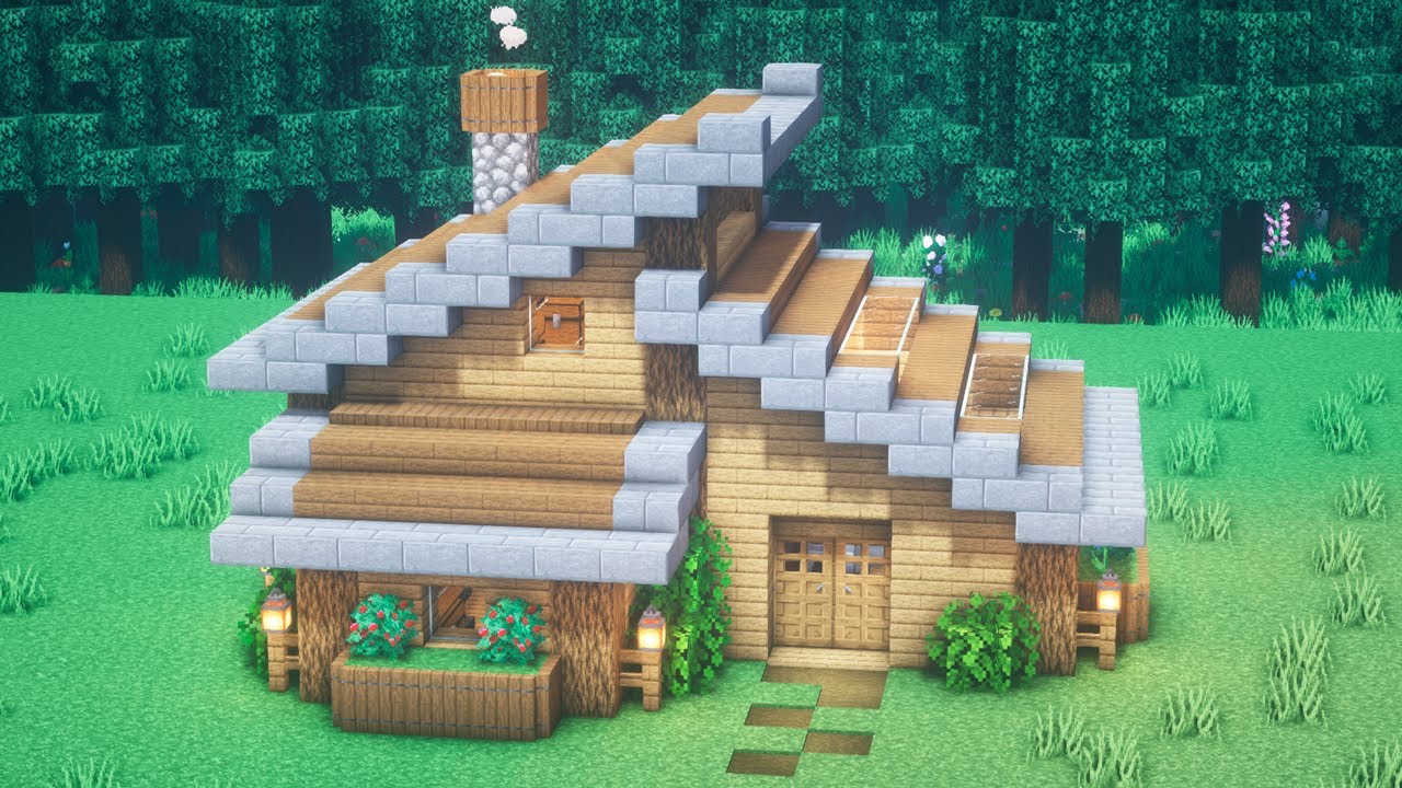 Minecraft: How to build a Wooden Starter House - Minecraft Builders