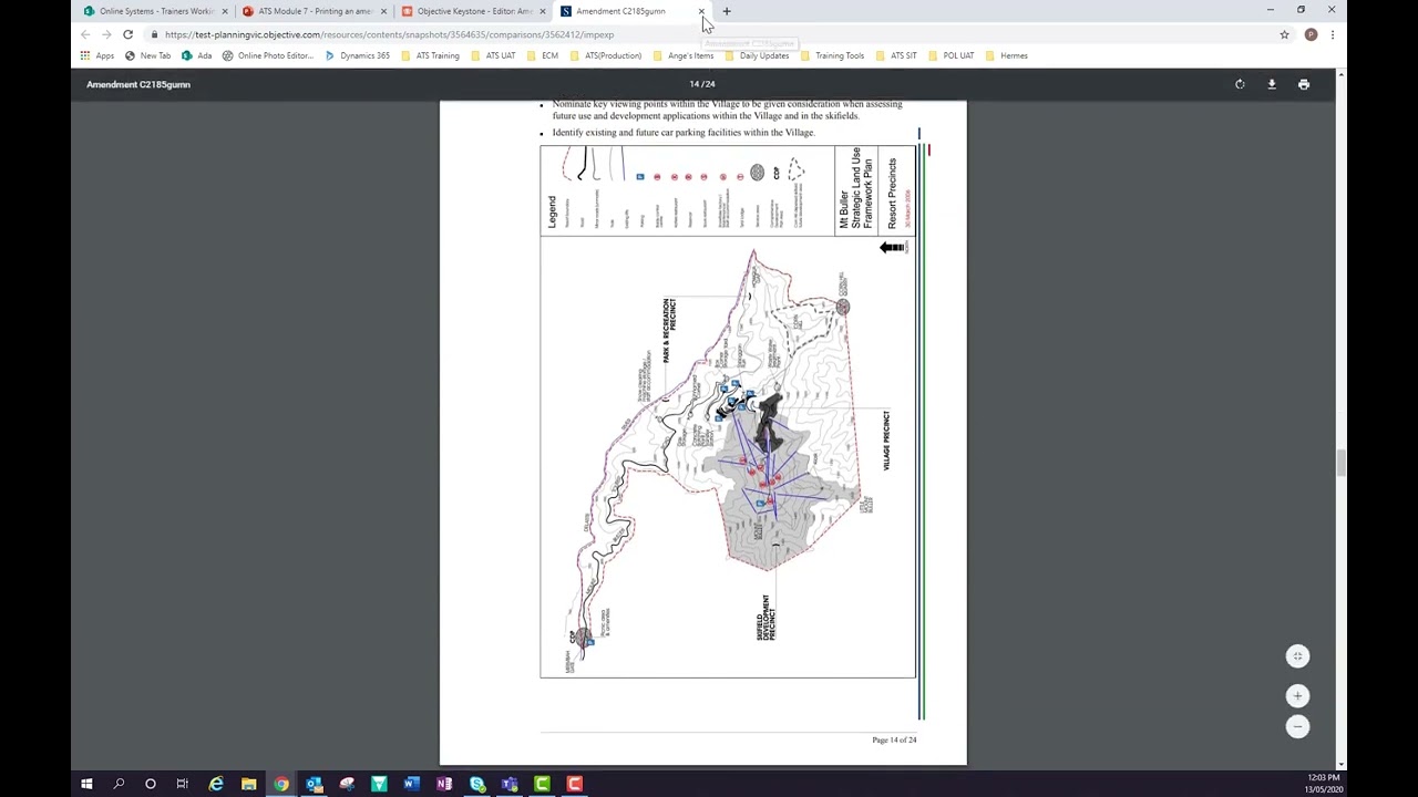 Generate a PDF or snapshot of a document (ordinance)