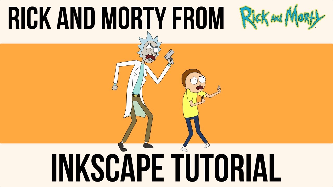 Rick and Morty - Inkscape tutorial