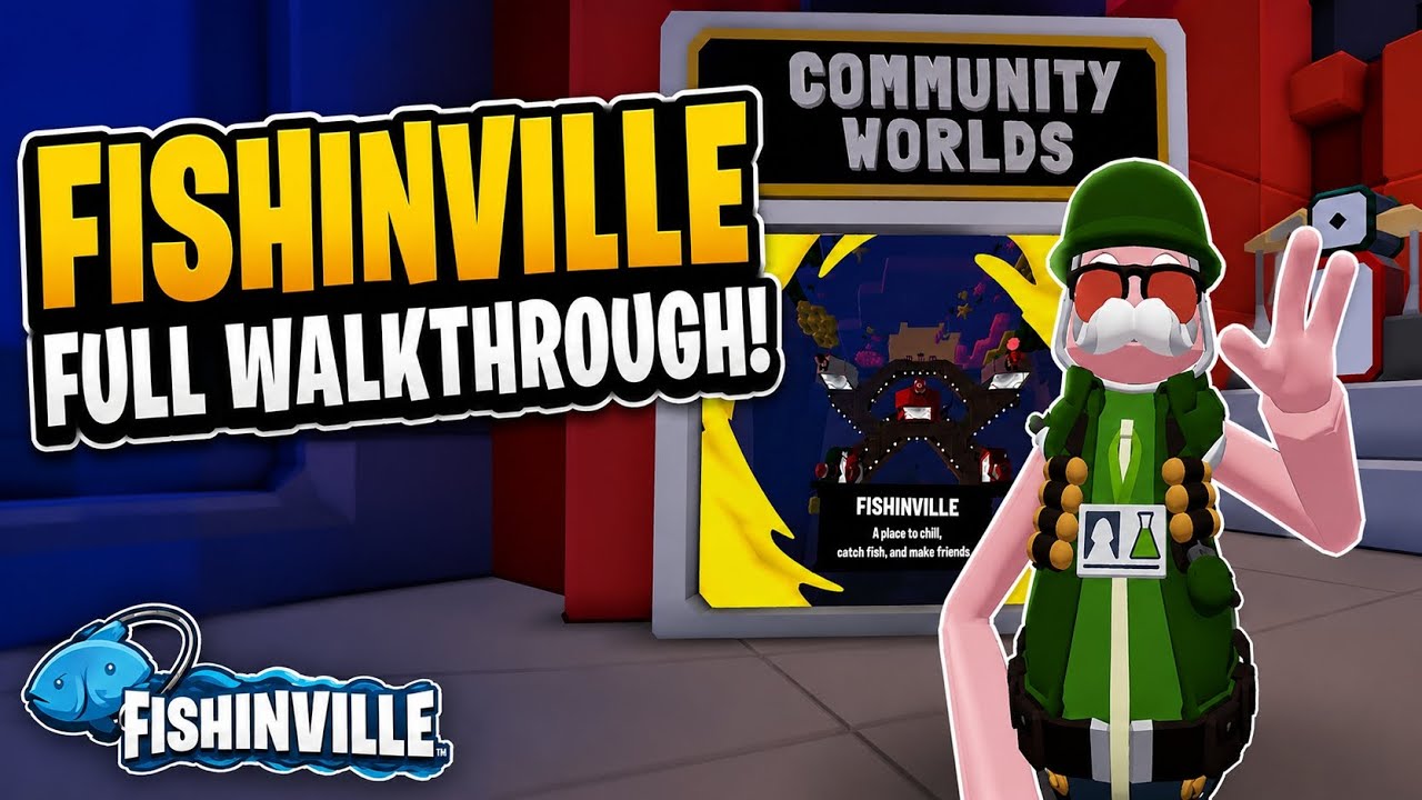 Fishinville FULL Walkthrough! Fish Rooms, Studio, Game Room & More