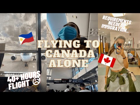 Cebu, Philippines to Canada | FLYING ALONE = 40 + hours, immigration questions, requirements, etc