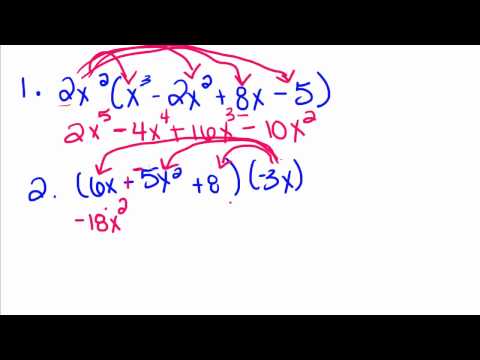 Multiplying Polynomials by Monomials - Examples & Practice - Expii