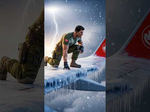 Canadian Army saved Airplane from crash landing ✈️ #ai #army