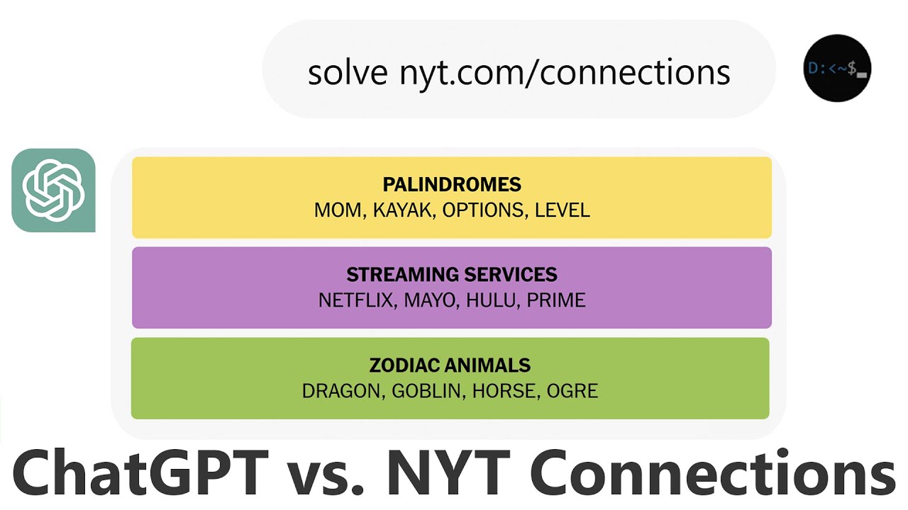 Is ChatGPT Good at NYT Connections?