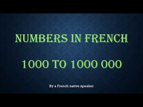 French numbers 1000 to 1000000