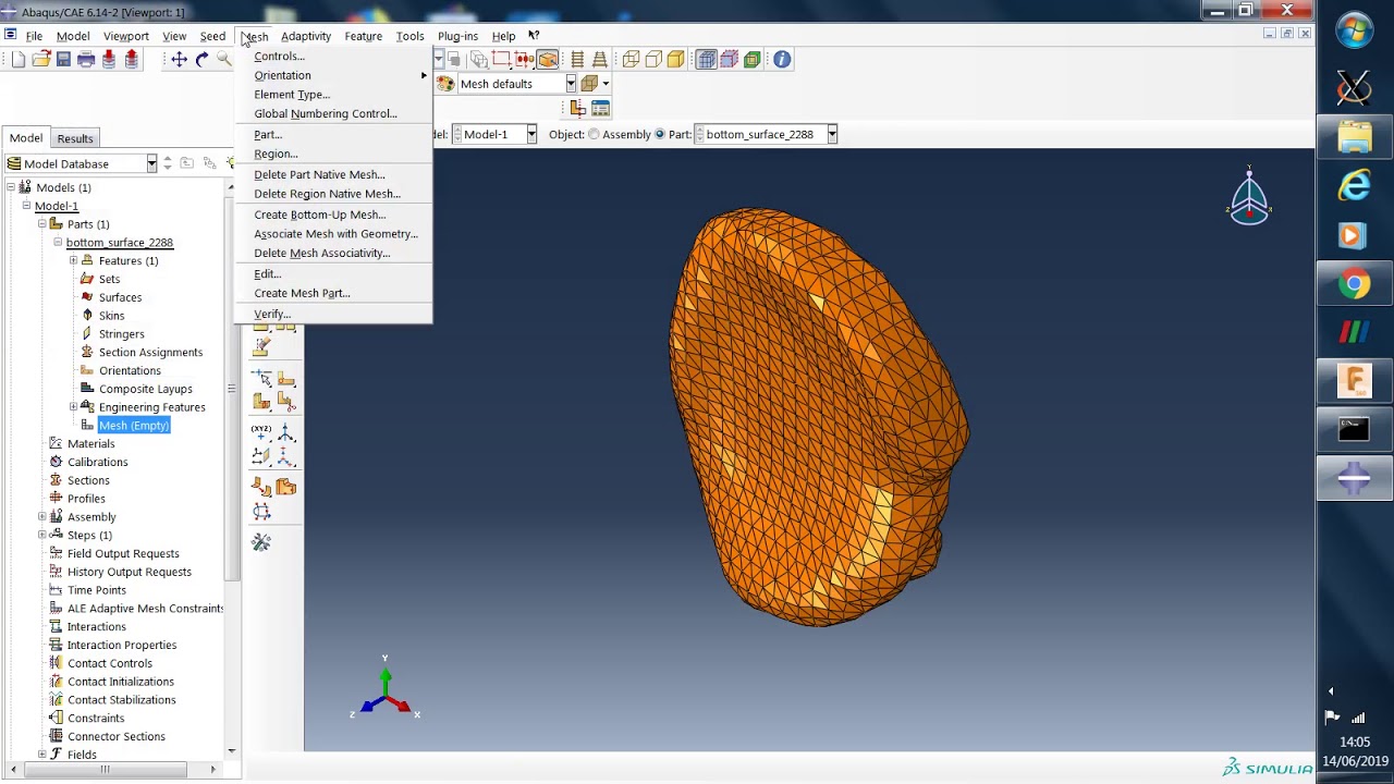 Tutorial: Importing a CAD model into Abaqus