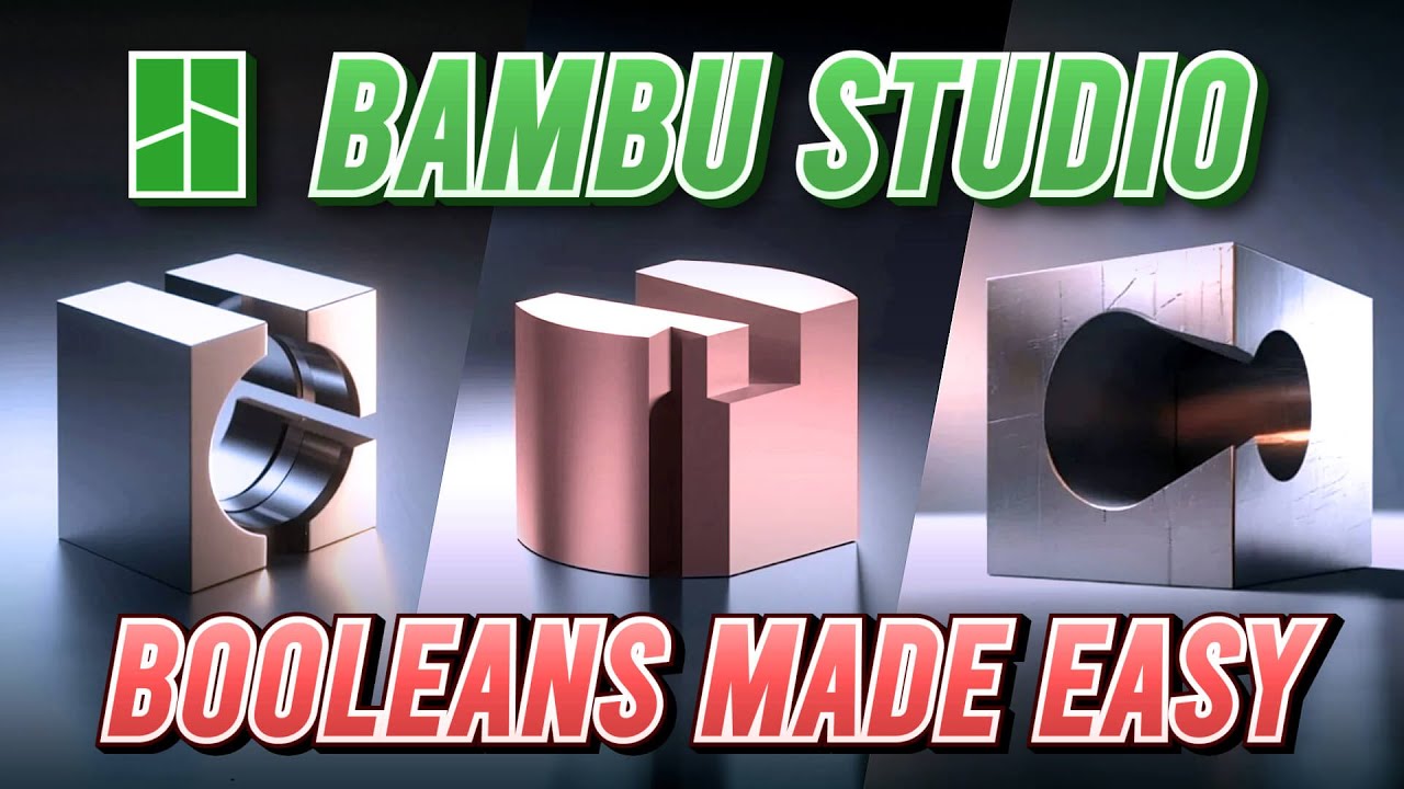How to Use Boolean Operators in Bambu Studio – Full Tutorial!