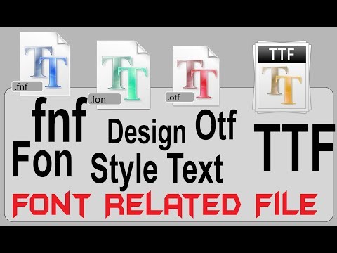 understanding Fonts Related file standard extension file format