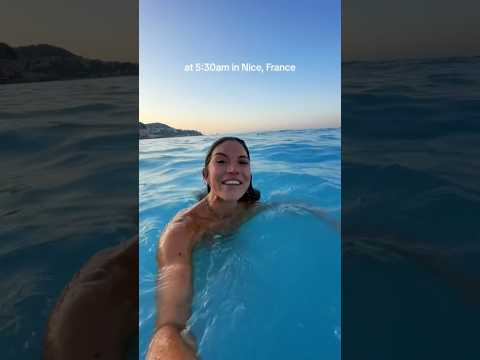 The water is like GATORADE🌊 #nicefrance #europetravel