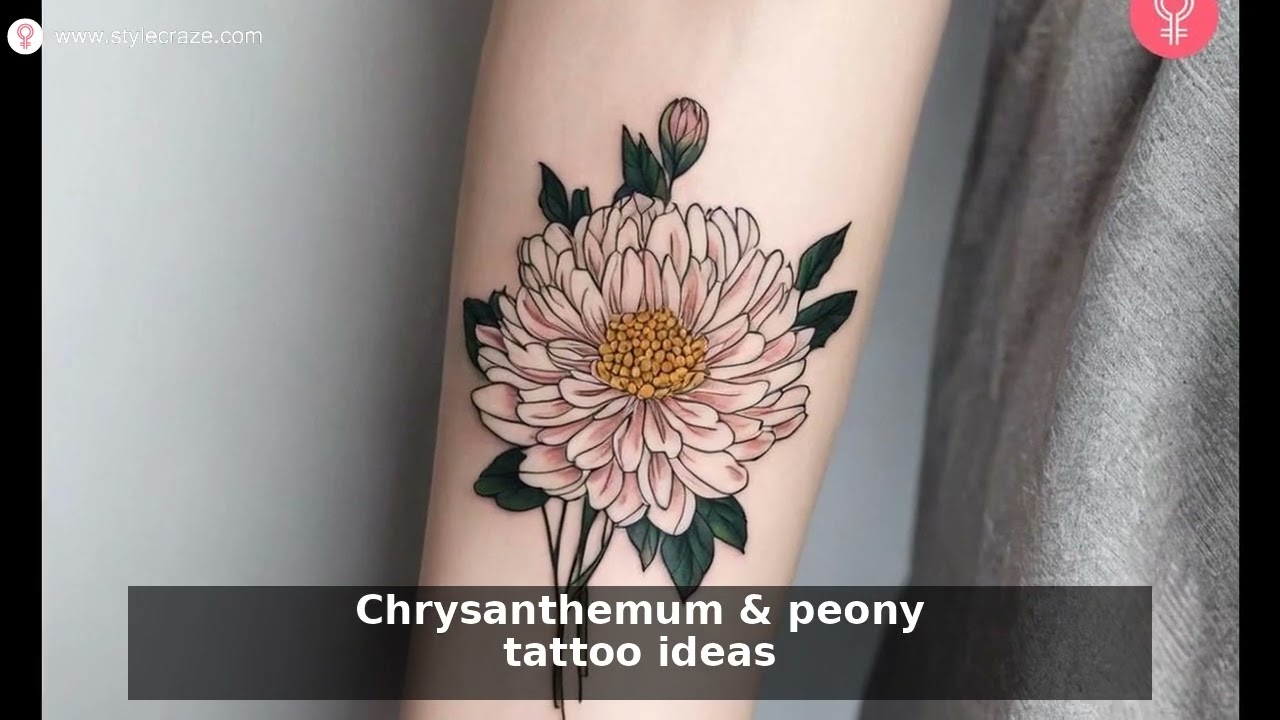 November Flower Tattoos: Chrysanthemum & Peony