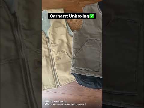 Vintage Carhartt Vest Unboxing Haul🔥🔥 #explore #fashion #fyp