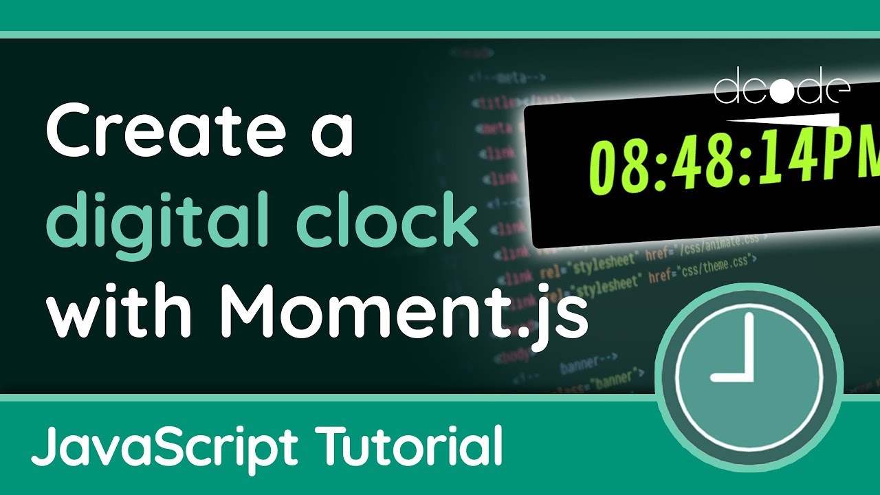 Create a Digital Clock using Moment.js in JavaScript