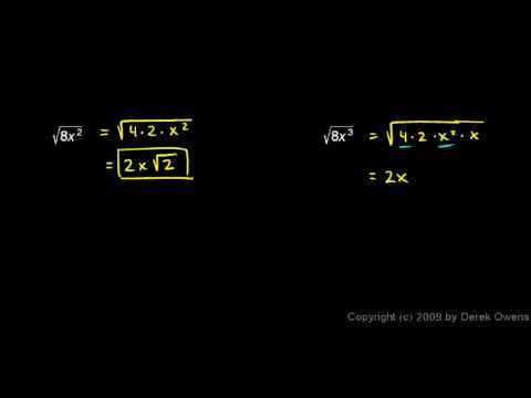 Algebra Review 7.4 - Roots and Radicals
