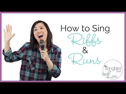 How to sing riffs and runs