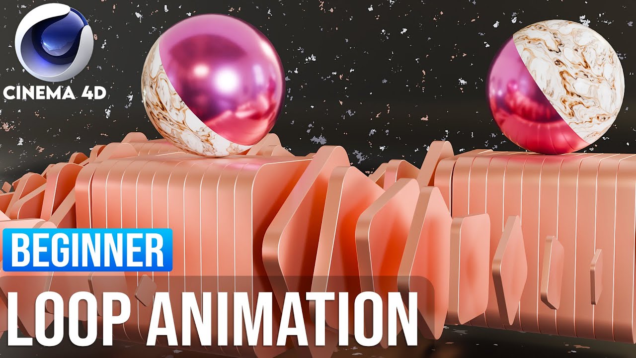 Cinema 4D Tutorial - Create  Easy Loop Animation Beginner