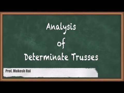 Analysis of Determinate Trusses - Analysis of Trusses - GATE Structural ...