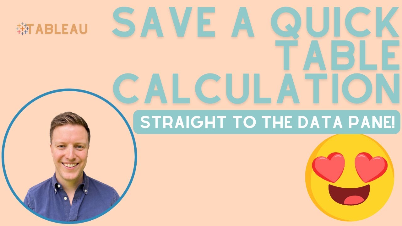 Save a Quick Table Calculation in Tableau (Quick Tip)