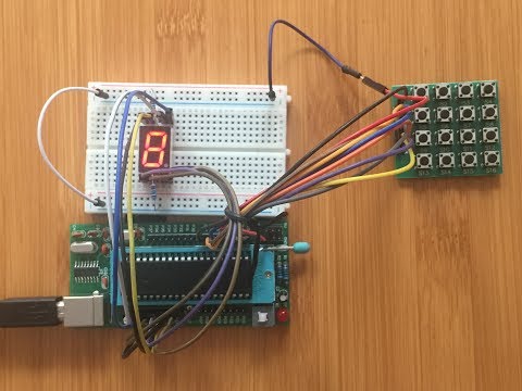 4×4 matrix Keypad Decode (8051) – Science Electronics Fun!