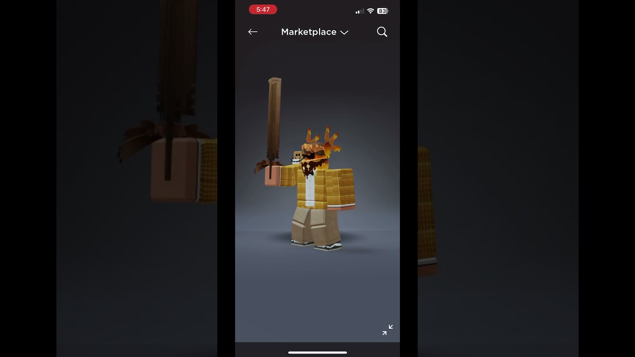 NEW FREE Creepy candy corn head in Roblox! #robloxshorts #roblox #free #candycorn