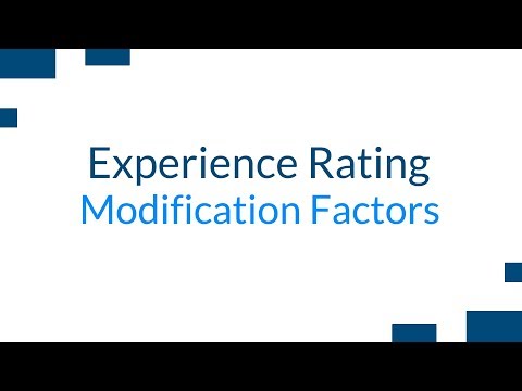 Experience Rating Modification Factor (Mod)
