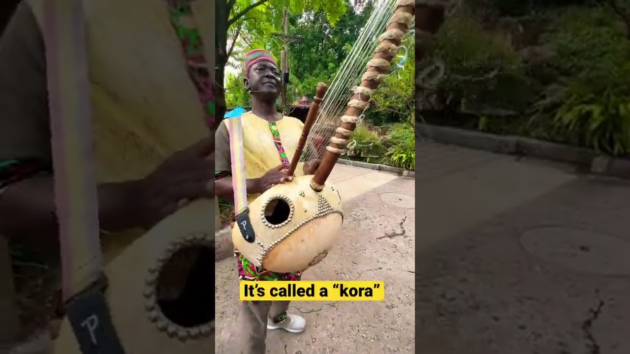 Chillin’ with my kora - West African musical instrument