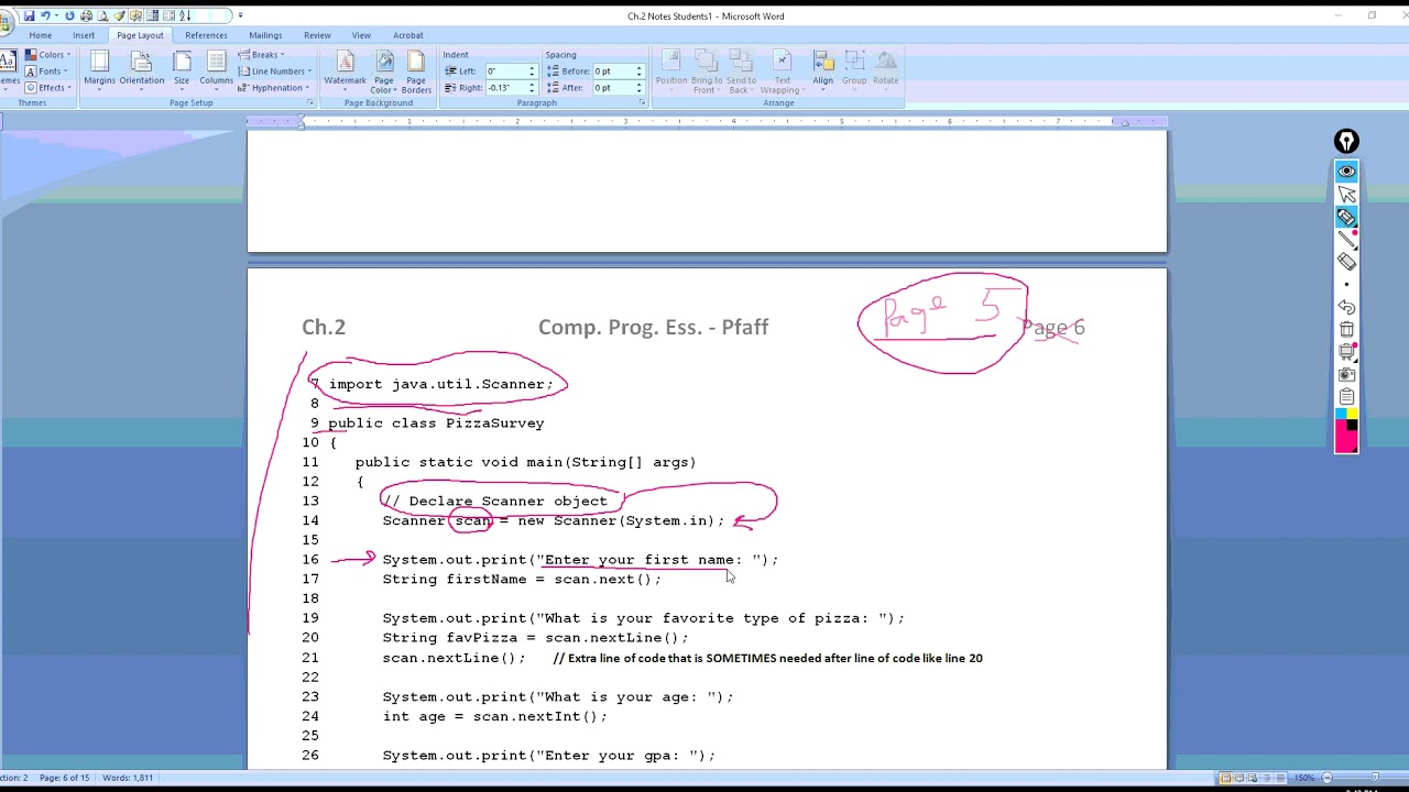 Short Demo on getting input from the user
