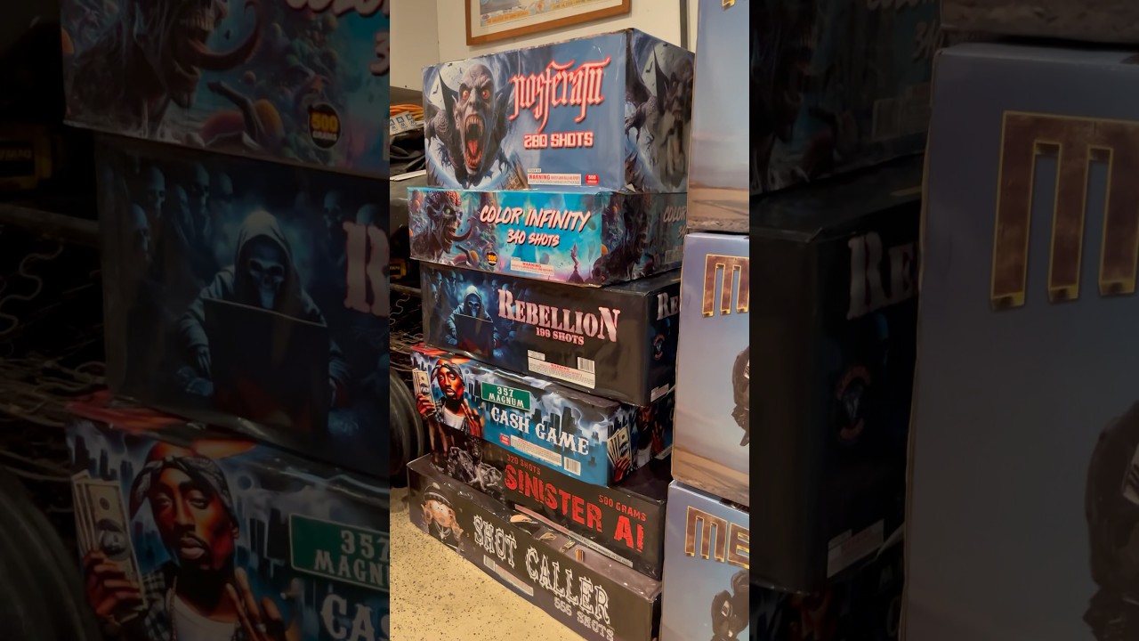 2025 FIREWORK STASH (BANGERS) #fireworksdisplay #fireworks #fireworksfestival #4thofjulyfireworks