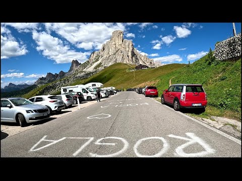 Virtual Indoor Cycling Passo Giau Giro Italy Ultra HD Video