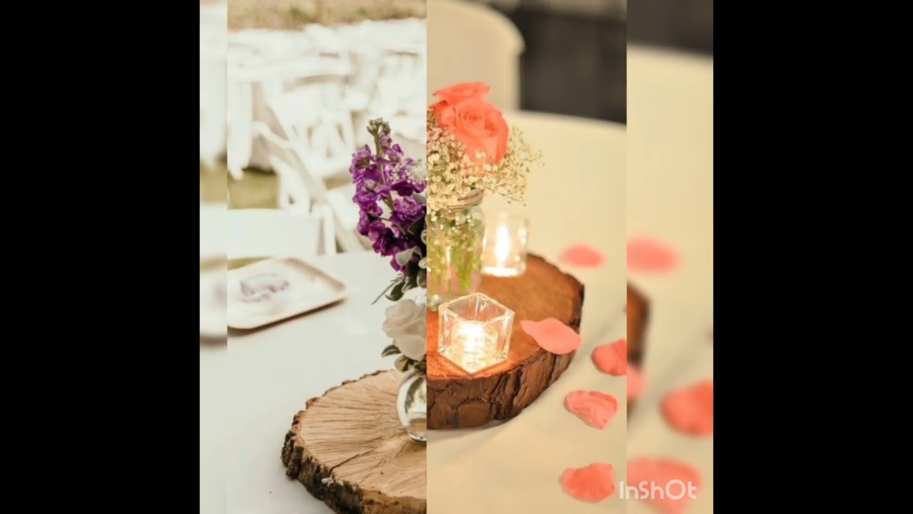 Wounderful handmade wood slice centerpiece ideas #diy #wedding #fashion #beauty