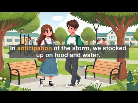 IELTS 6.5 Vocabulary Lesson: Anticipation - Meaning, Common errors, Synonyms and Antonyms