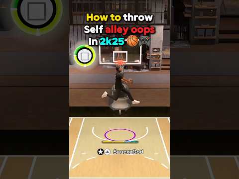 How to throw self ALLEY OOPS ‼️🔥 #2kcommunity #nba2k25