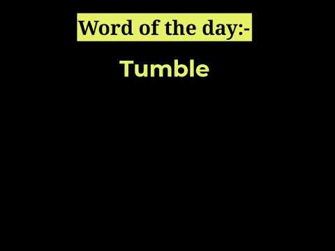 Daily Use English Word "Tumble" #shorts
