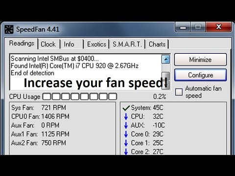 How to Increase CPU fan speed on Windows 7/8/10