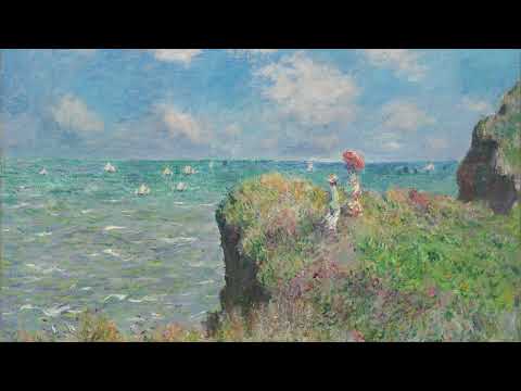 TV Art 4K | Monet’s Cliff Walk at Pourville | Coastal Landscape | Impressionism