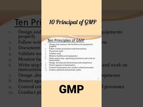 GMP principal #pharma #guidelines #gmp #cgmp #pharmaindustry #pharmacy