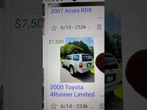 2000 Toyota 4Runner 234k 7,500 nice suv