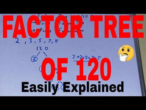 Factor tree of 120|120 factor tree|Factor tree for the number 120|Complete factor tree of 120