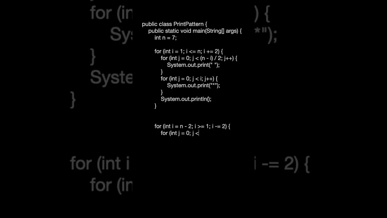 Java Tutorial For Beginners || Printing Diamond￼ In Java #coding #courses #java