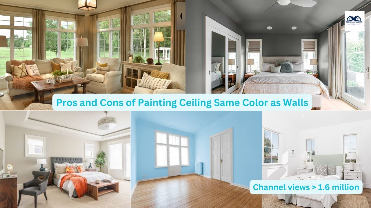 Pros and Cons of Painting Ceilings Same Color as Walls | Should Walls & Ceilings Be The Same Color?