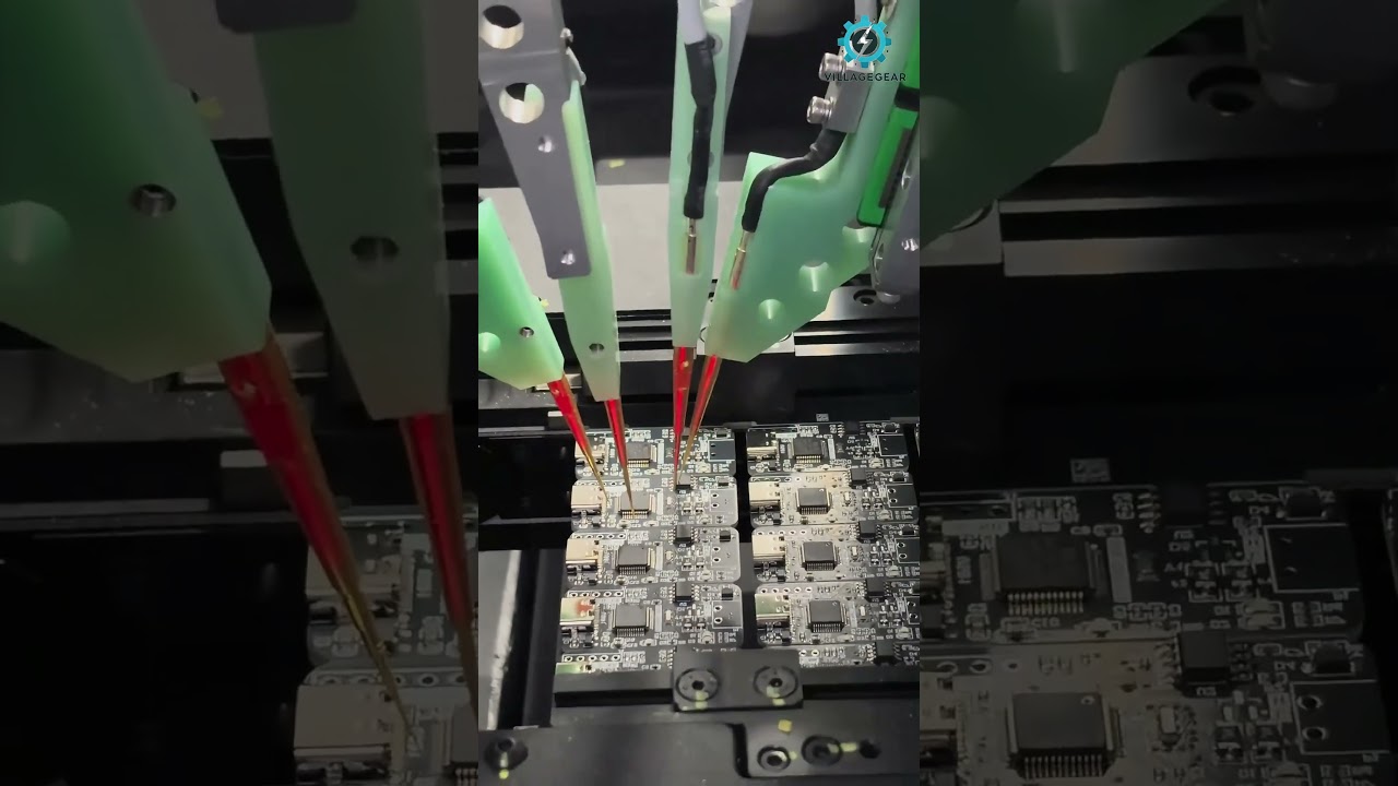 Flying probe tester, circuit board inspection #machine