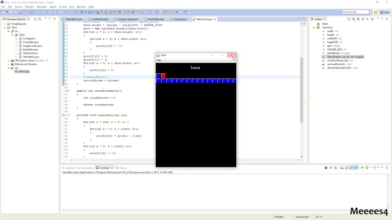 Java Tetris Tutorial 9 - Full Line Detection