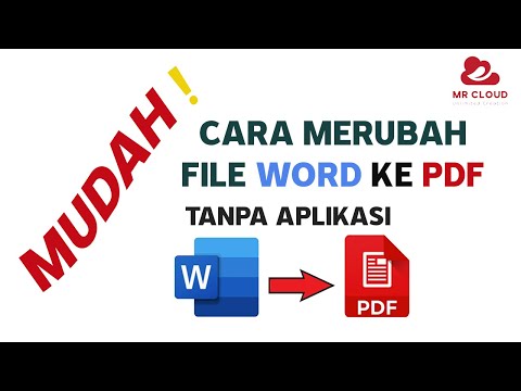 MUDAH ...! : Cara Merubah File WORD ke PDF (TANPA APLIKASI)
