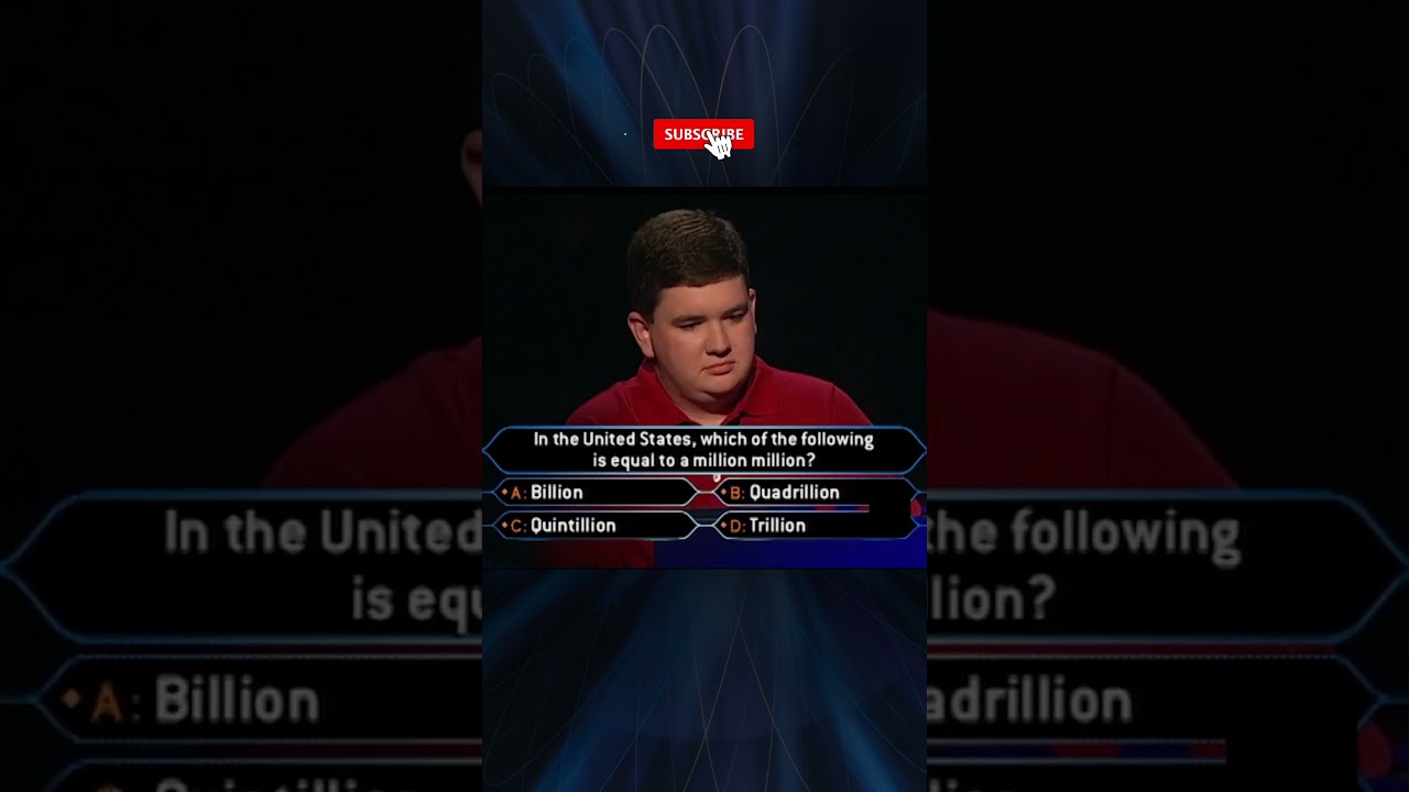 Big Numbers Quiz 💯 | Millionaire Question #gameshow #trivia #funny #millionaire #quiz