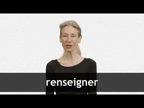 English Translation of “RENSEIGNER” | Collins French-English Dictionary