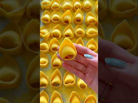 Cheesy Tortellini let’s hand shape #freshpasta #handmade #homemade #tortellini #recipe