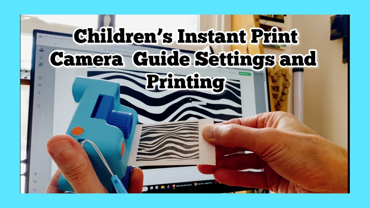 Children's Instant Print Camera Settings Guide and Printing