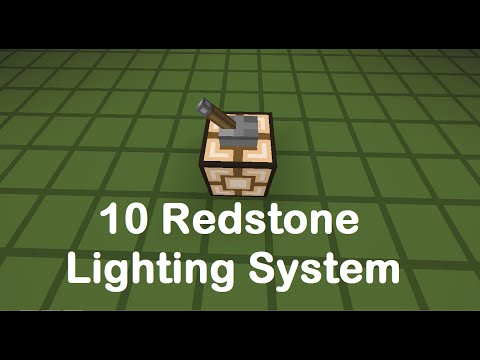 10 Redstone Lighting System Minecraft Project