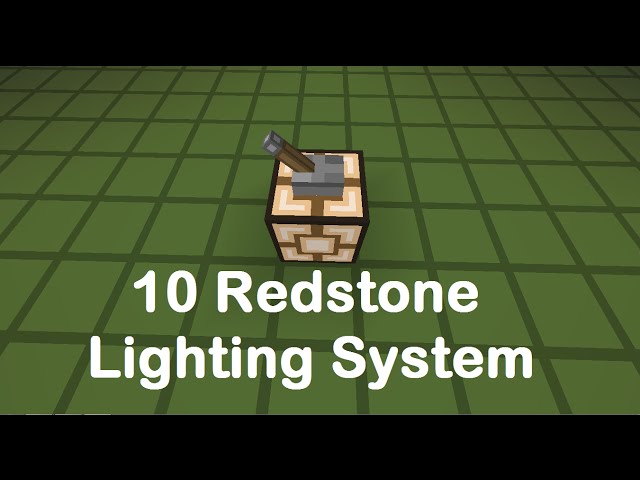 10 Redstone Lighting System Minecraft Map