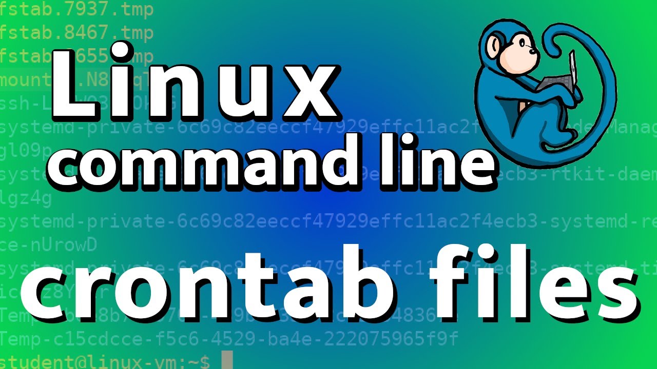 Job scheduling on a Linux system with cron - crontab file tutorial